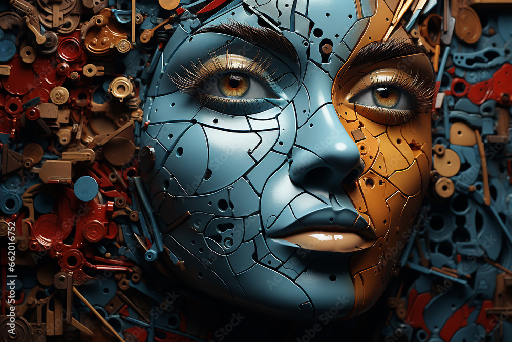 Abstract illustration that visualizes the complex and labyrinthine ...