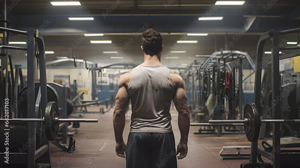 Gym Guy Training Man at the Gym with Gym Outfit. Man Training with ...