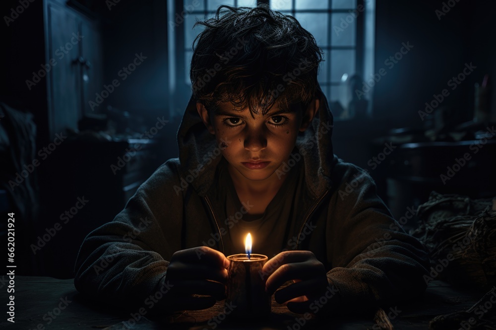 Blackout no electricity light, power outage, breakdown, electric ...