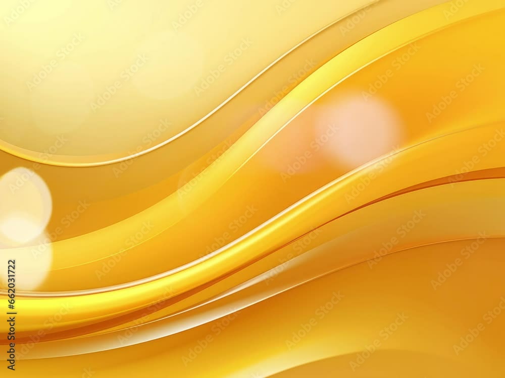 Waves yellow gradient abstract background. 4k moving animation concept ...