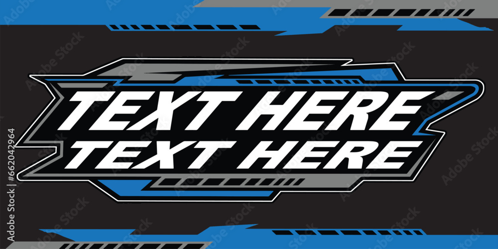 racing logo isolated in black background for business elements, screen ...