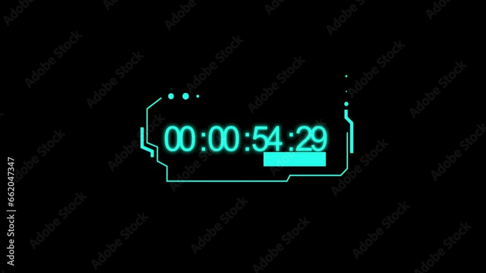 Abstract Countdown timer Background with Digital number timer concept ...