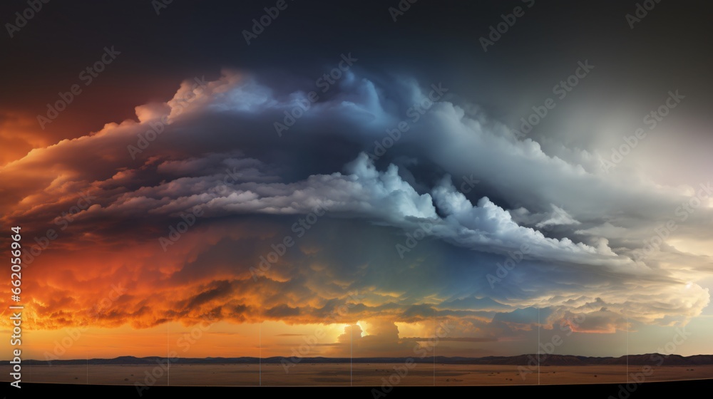 Weathering All Conditions A Vivid Collage of Sky Images Representing ...
