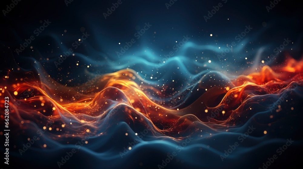 Gradient Particle Wave Background, Background Image,Desktop Wallpaper ...