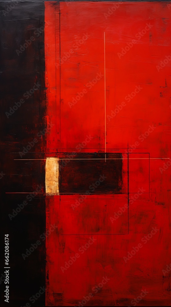 red black abstract square middle follows dense architecture expressive ...