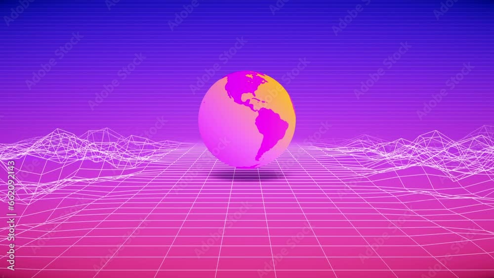 3D futuristic visualisation of metaverse virtual world with endless ...