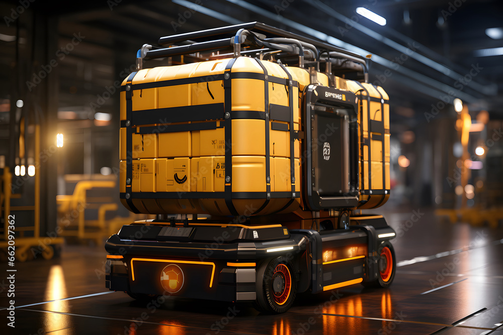 Concept of smart factory and 5G for industrial. Autonomous Robotic ...