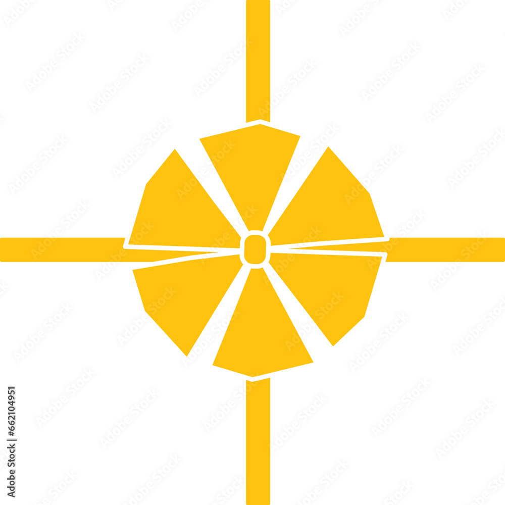 Digital png illustration of yellow shapes on transparent background ...