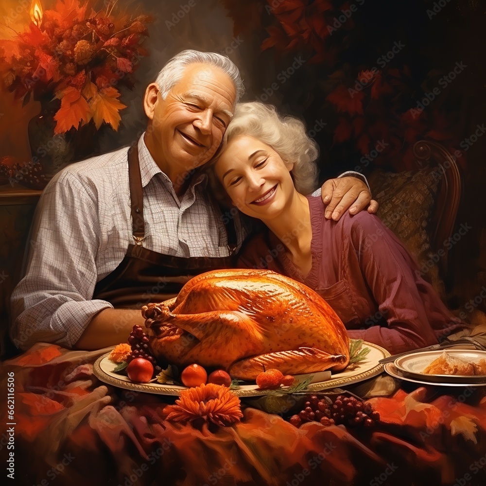 With hearts full of gratitude and bellies full of delicious food ...