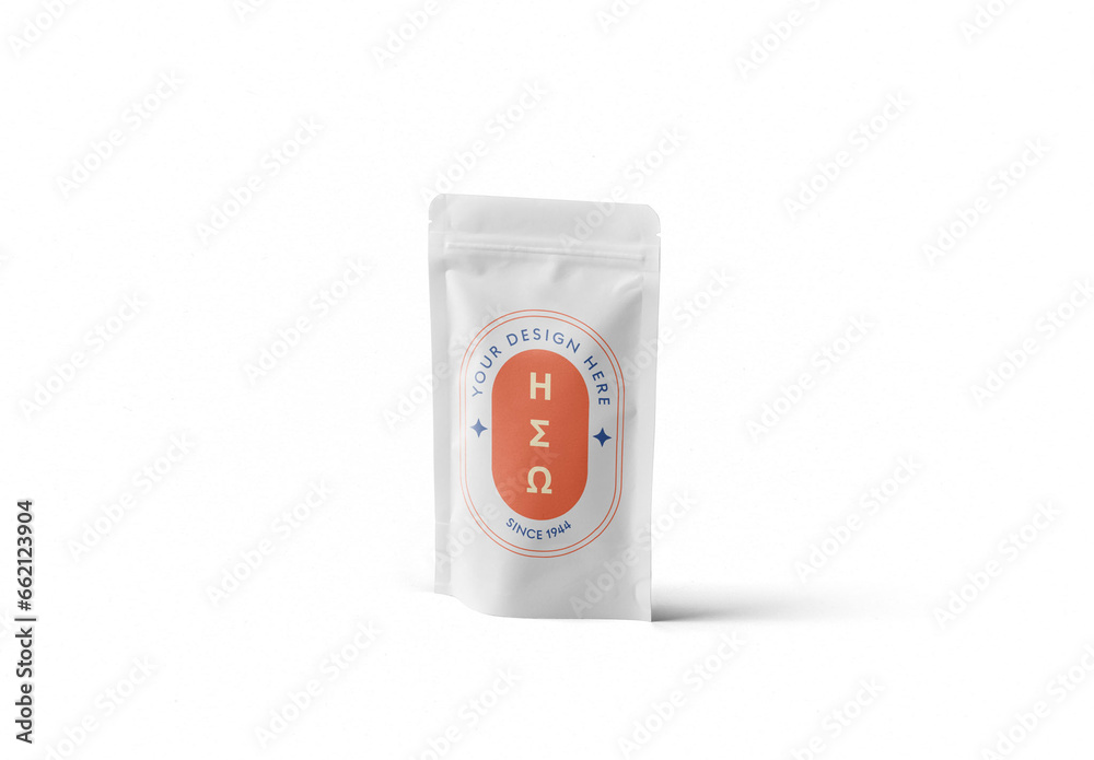 Mockup of customizable zip lock bag made from paper with customizable ...