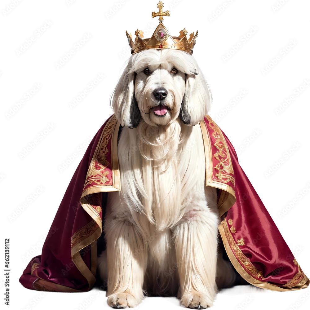 Great Pyrenees Dog king clipart, dog breeds realistic illustration ...