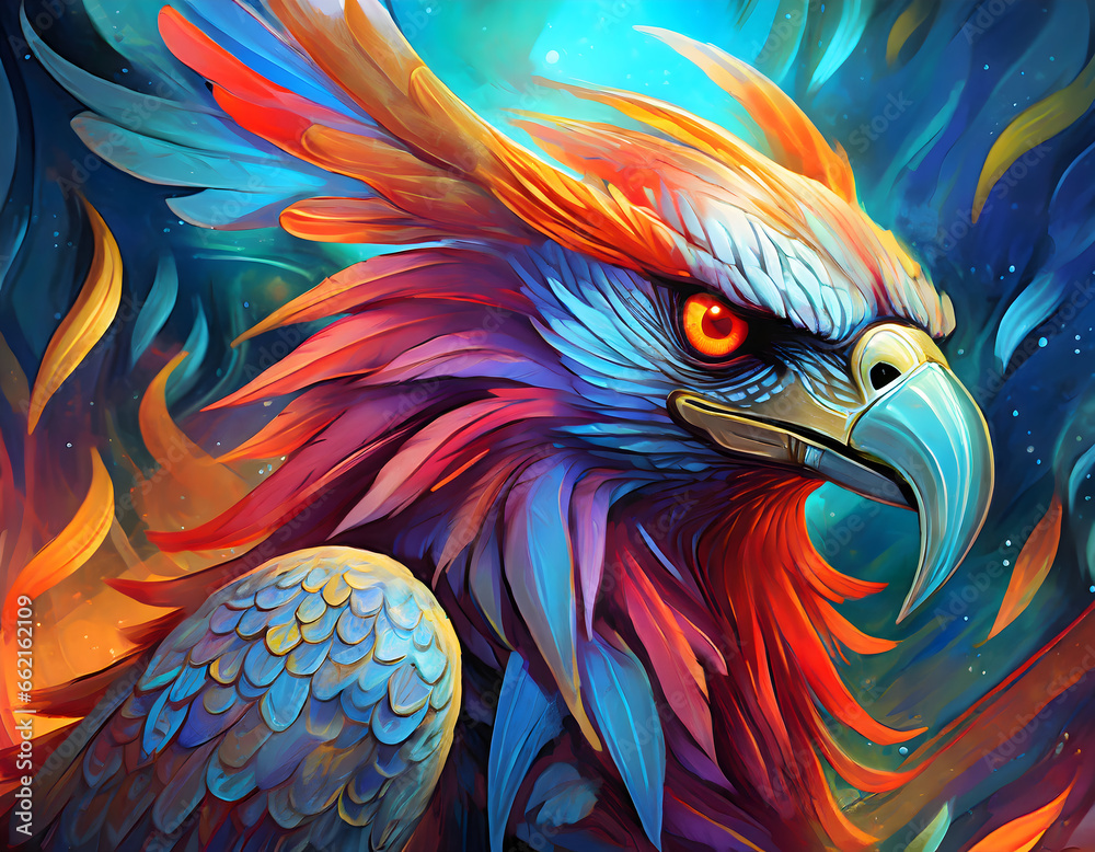 Unleash the mythical and dynamic with this striking stock photograph ...