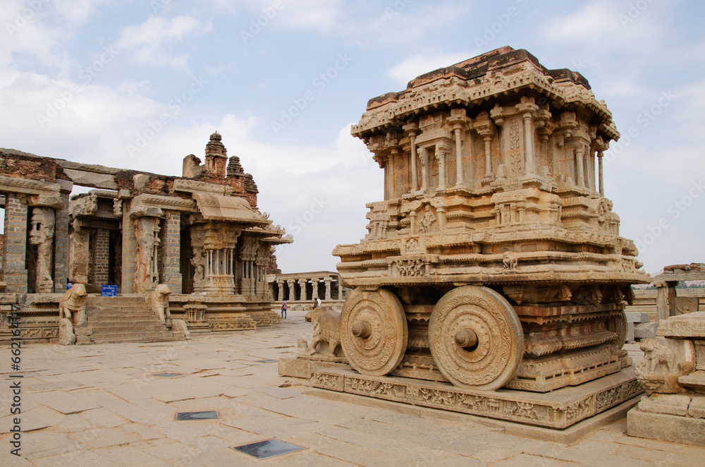 Vitthal Chariot, Vitthal Temple, Hampi, Karnataka, India. Stock Photo ... Vitthal Chariot, Vitthal Temple, Hampi, Karnataka, India. Stock Photo ...