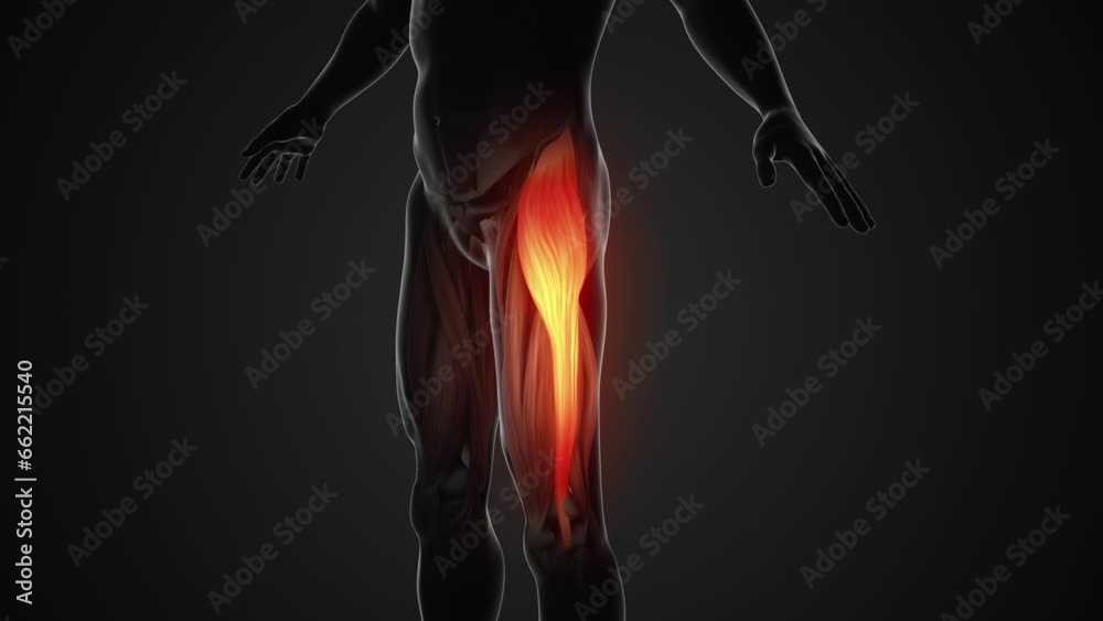 Pain and injury in the Tensor Fasciae Latae Muscles Stock Video | Adobe ...