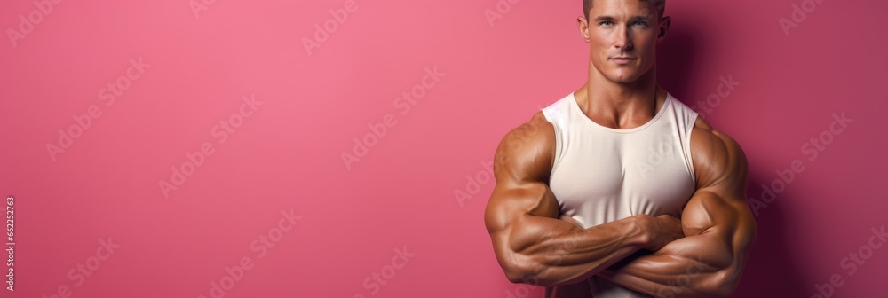 Sculpted bodybuilder presenting their powerful physique Stock Photo ...