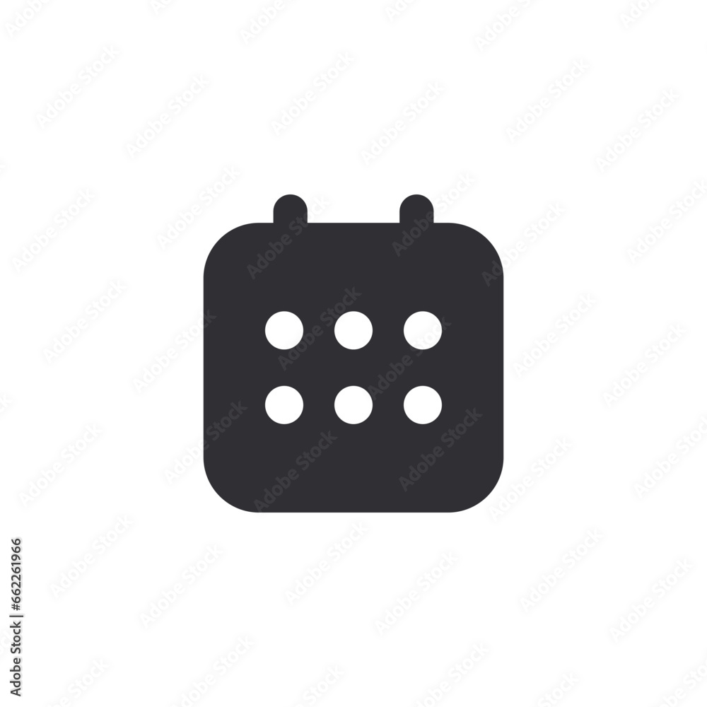 Calendar vector icon. Calendar symbol. Tear-off calendar. Time ...