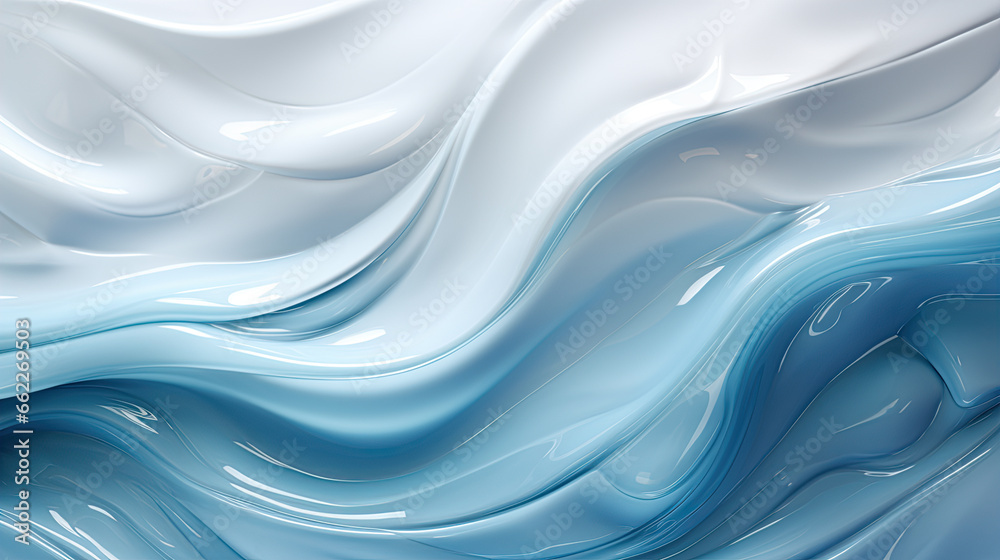 White water wave light surface overlay background. 3d clear ocean ...