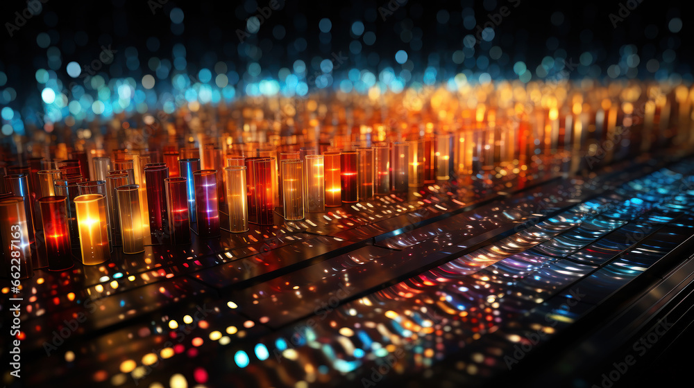 Digital Matrix: Seamless Screen Code Numbers Texture. Generative AI ...