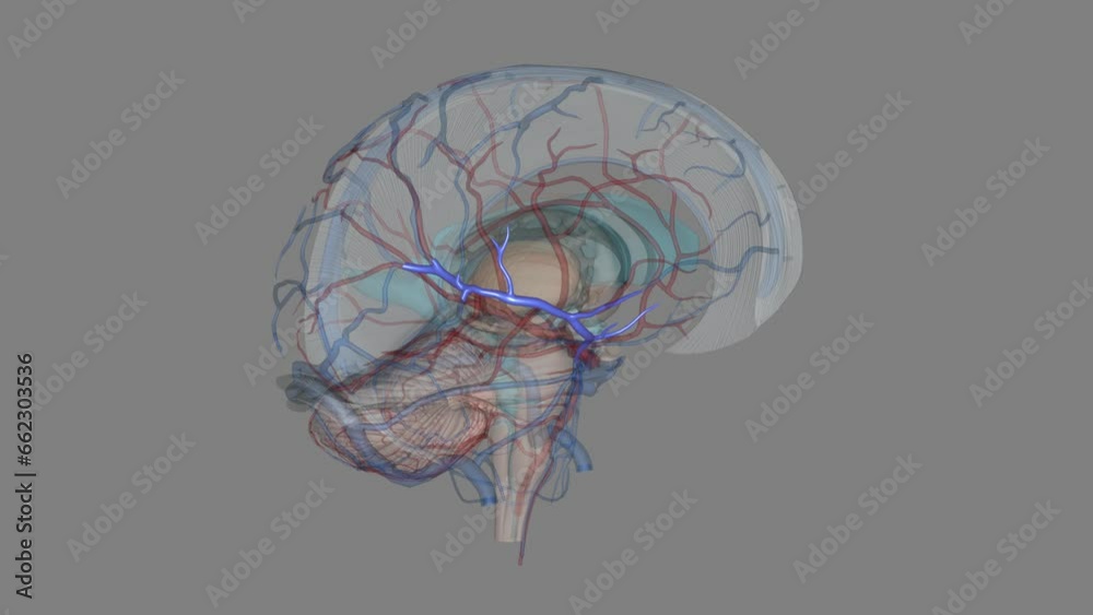 he middle cerebral veins - the superficial middle cerebral vein and the ...