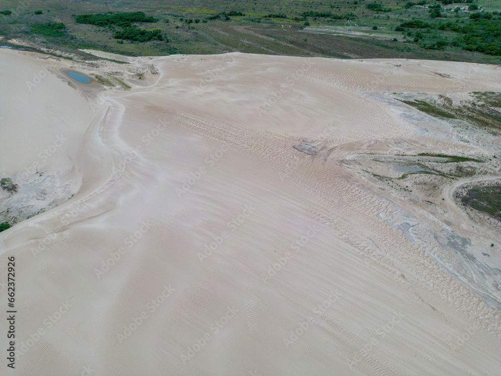 Foto de Close up of the sand dunes at the landscape protection area ...