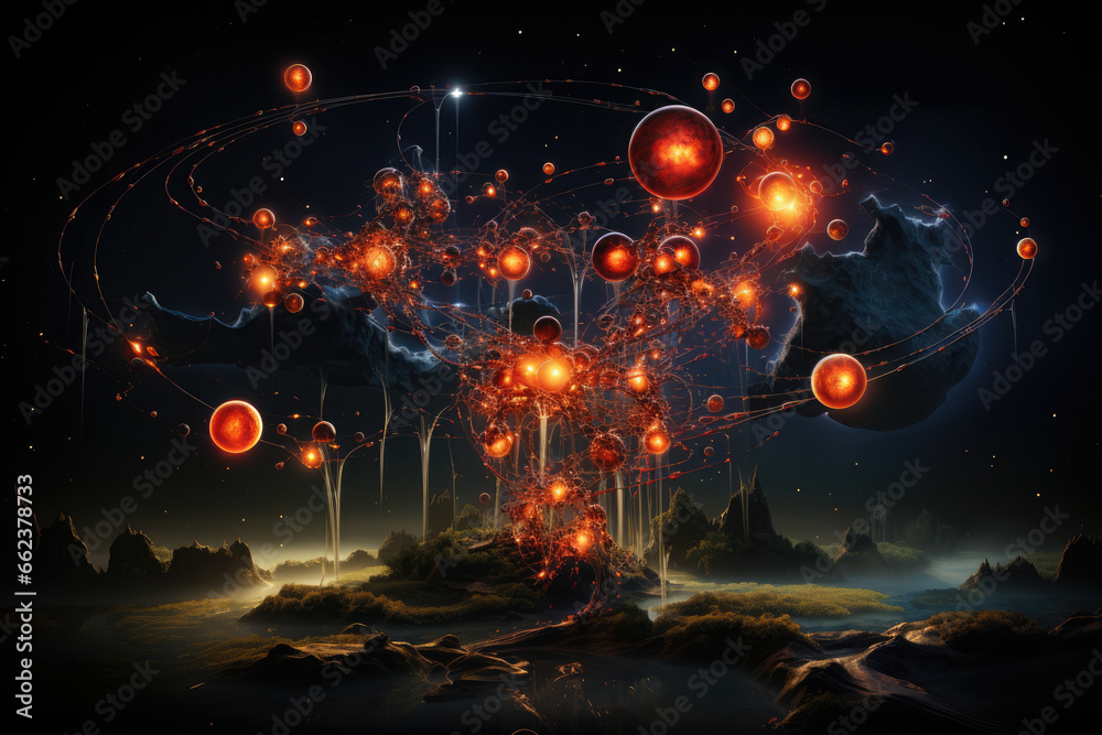 A theoretical diagram illustrating the branching pathways of infinite ...