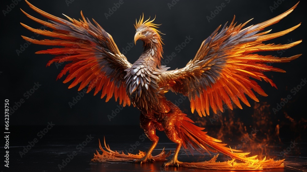 Phoenix bird high resolution amazing photo Ai generated art Stock ...
