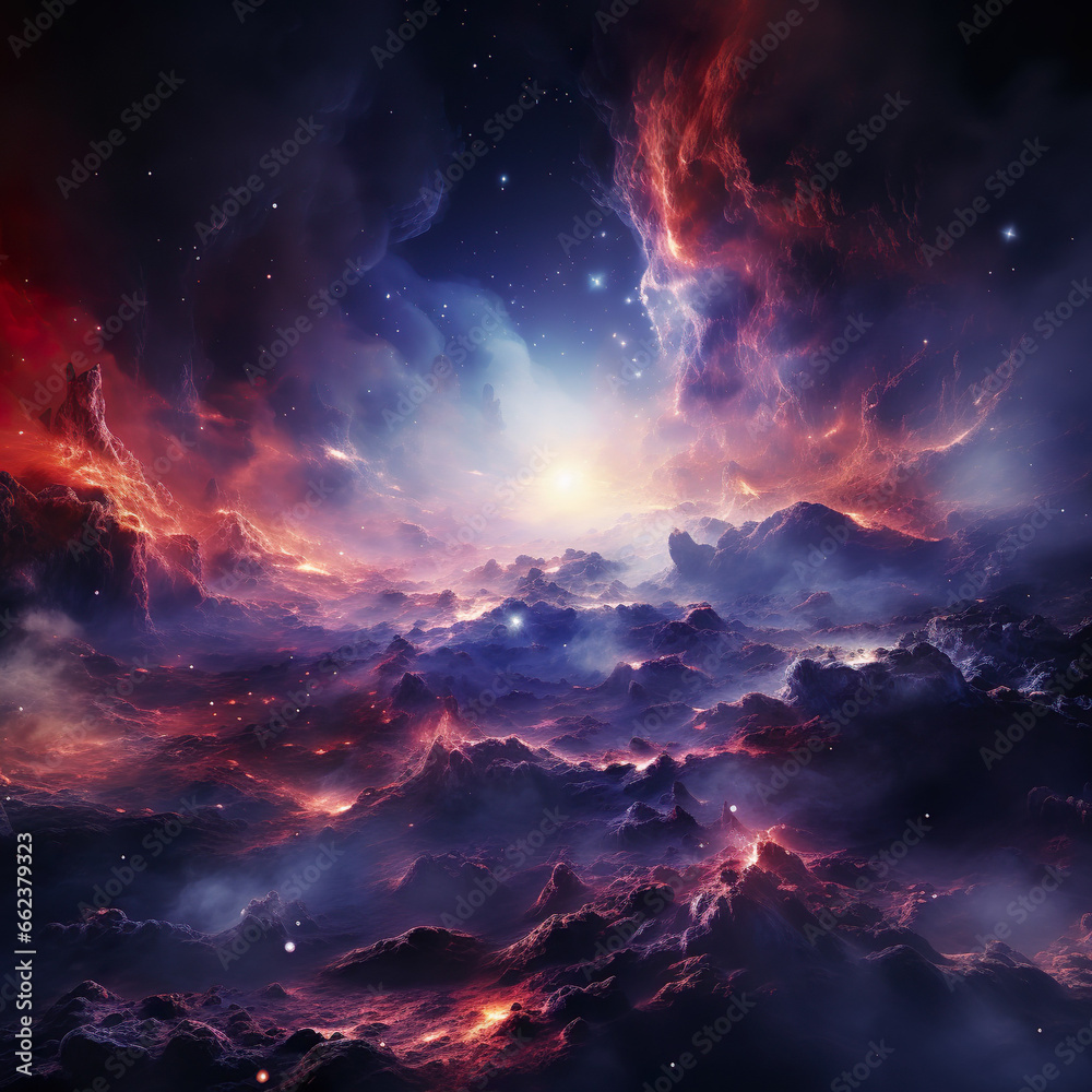 The immense grance of the infinity and transcendence of space travel ...