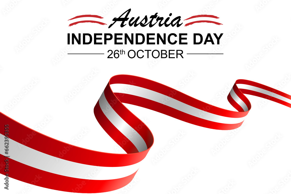 Austria Happy National Day, october 26 greeting card with austrian ...