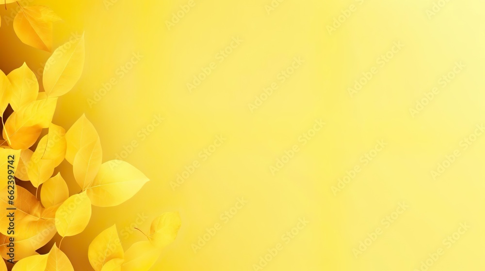 Mid Yellow Seasonal Wallpaper with Falling Autumn Stock Illustration ...