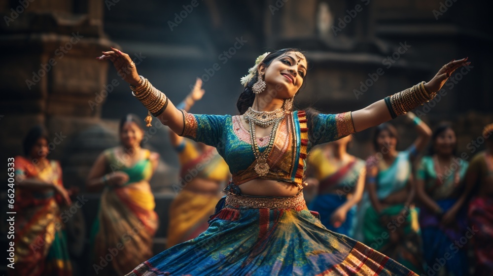 Traditional dance performances, including Garba and Bharatanatyam, are ...