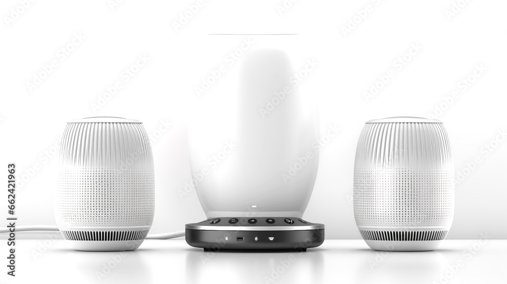 Create a modern household with a home automation hub featuring smart ...