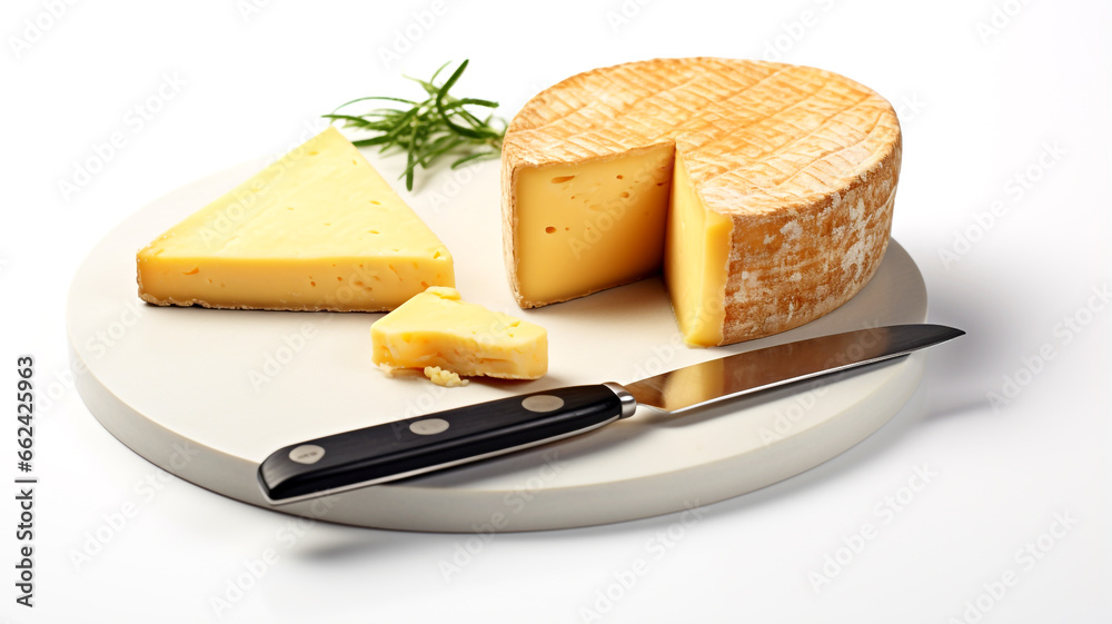 Get up close to a magnificent cheese wheel being expertly cut ...