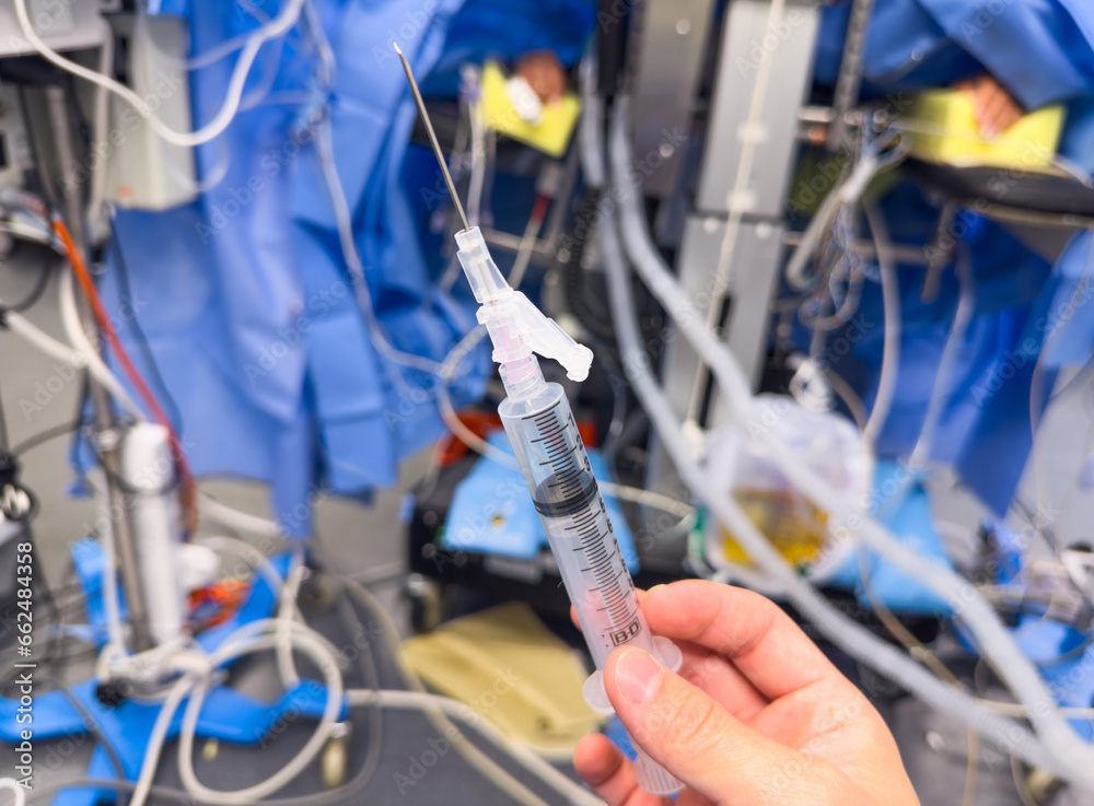 medications and syringes, symbolizing healthcare, treatment, and ...
