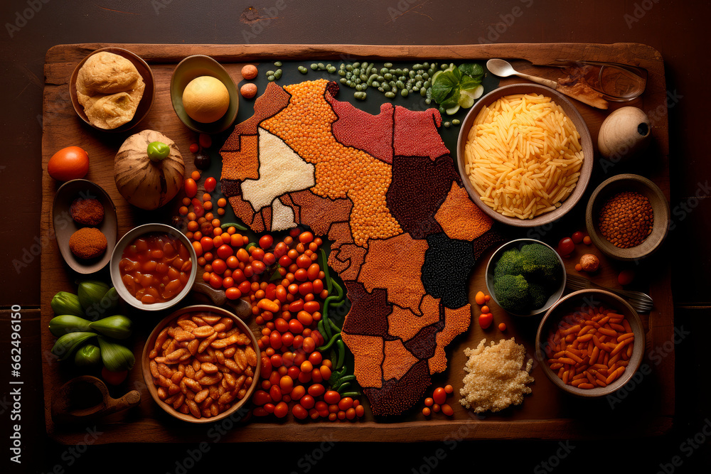 Africa Map Food. Exploring African Gastronomy: A Culinary Odyssey ...