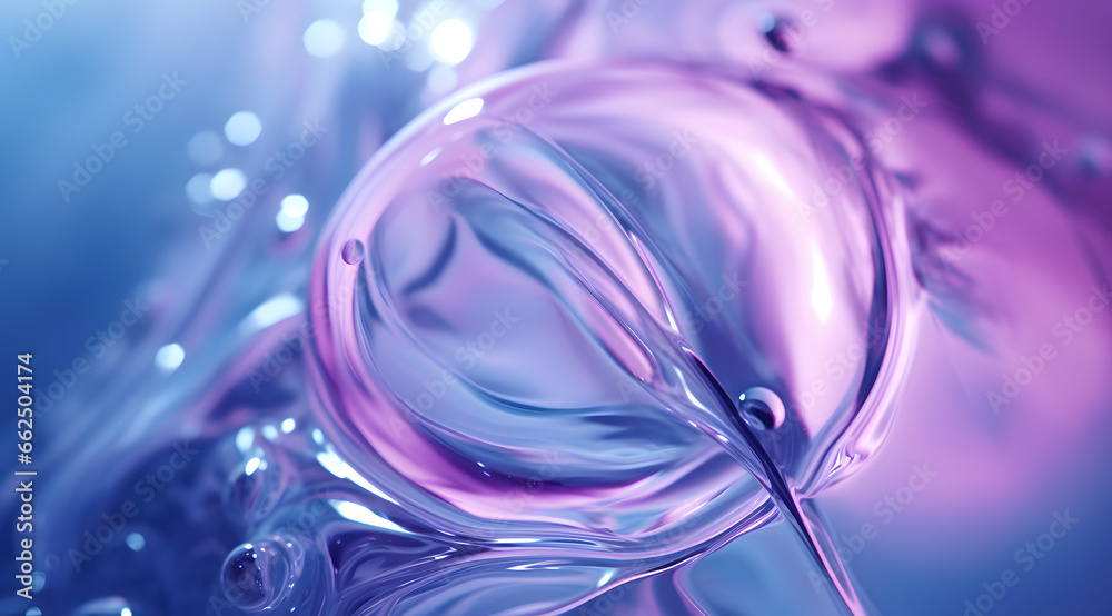 Abstract Liquid Vortex in Shades of Blue, abstract liquid vortex with ...