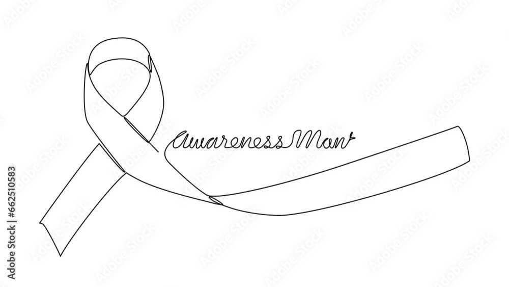 Animated self drawing of Lupus awareness month with white background ...