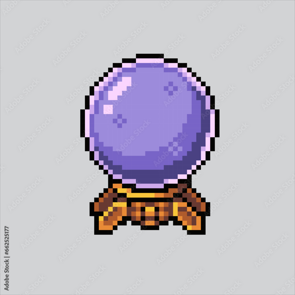 Vetor de Pixel art illustration Fortune Ball. Pixelated Fortune Ball ...