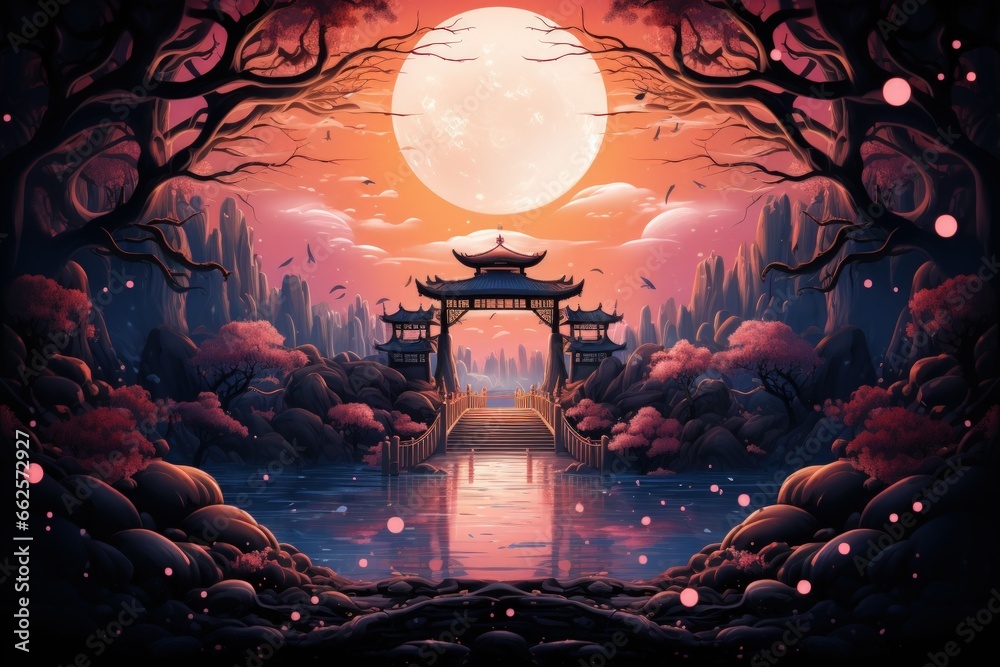 Enigmatic shadow gates, portals to realms shrouded in darkness and ...