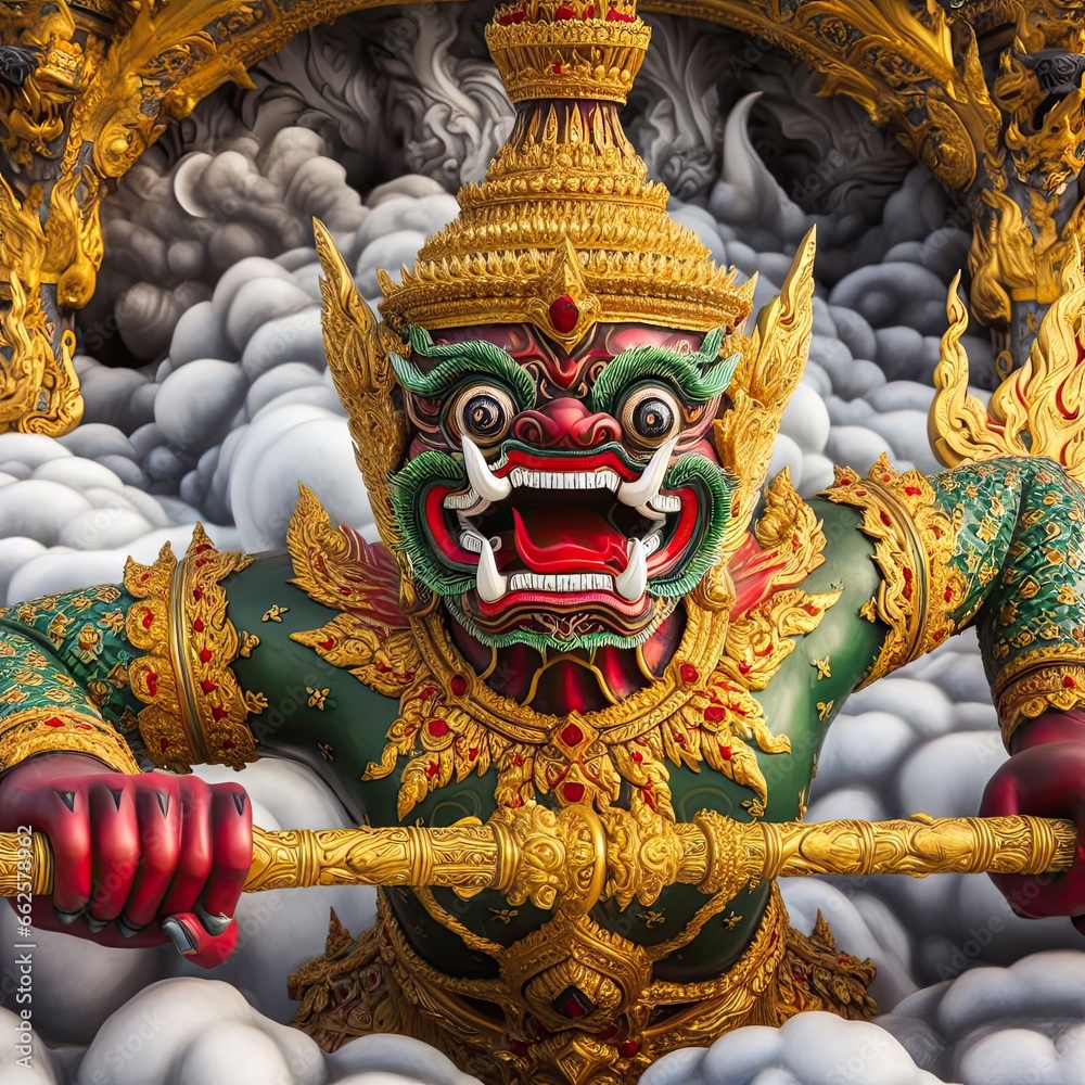 Thao Wessuwan The giant god according to Indus Thai legend is often ...