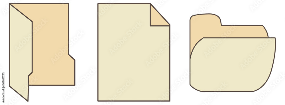 Computer desktop folder file illustration vector set collection icons ...