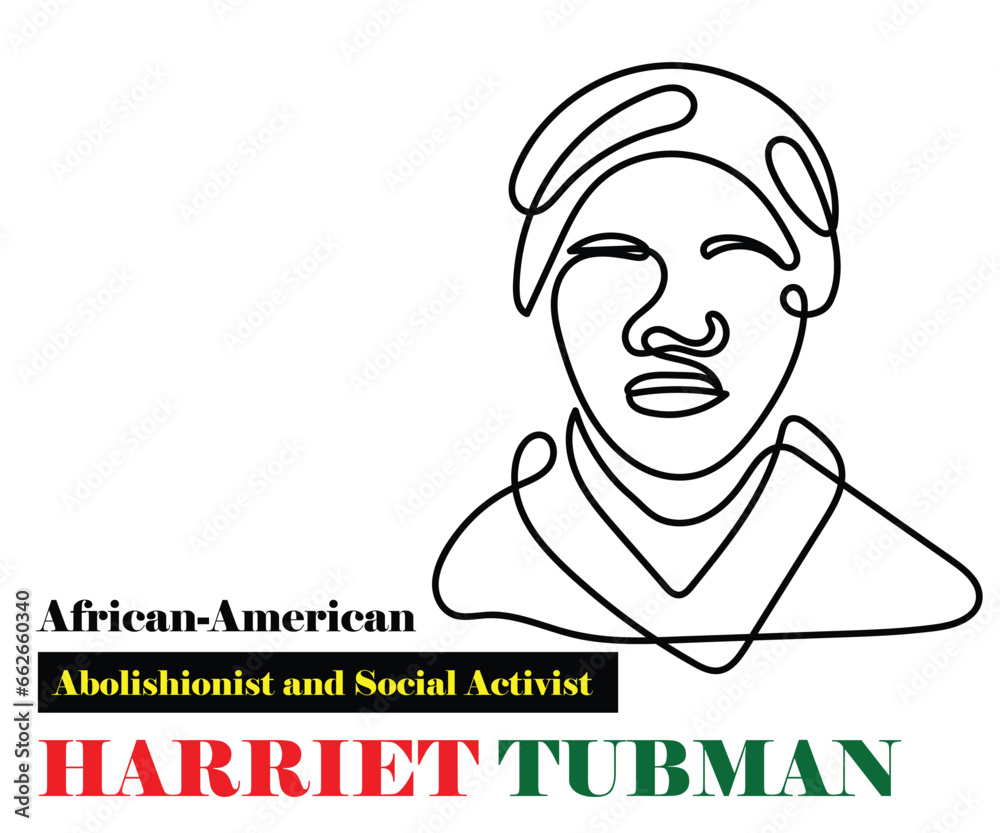 vector illustration of an african american heros. Black history month ...