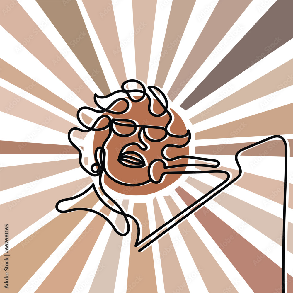 llustration of a famous black heros. African American heroes. Black ...