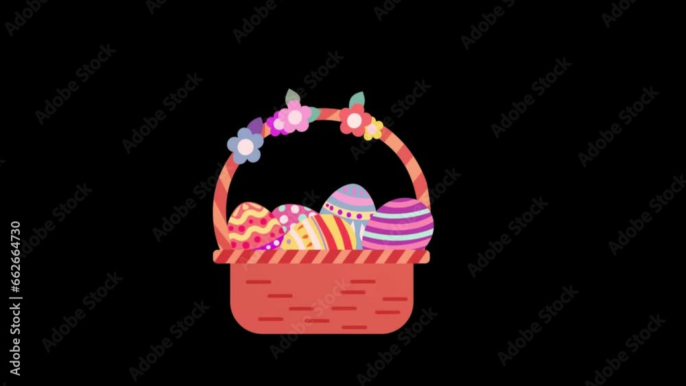 Gift box spinning animation on black background.3D gift box rotation ...