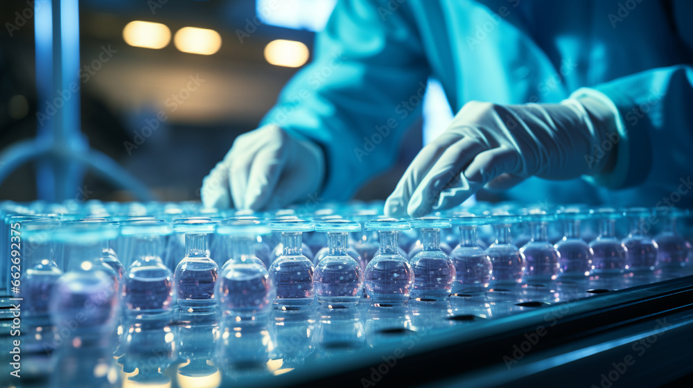 Drug Formulation Scientists Fine Tuning Drug Formulations In Modern Laboratories Stock