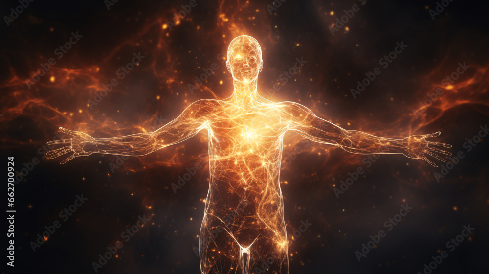 Exploring the Cosmic Bond: Humanity's Connection to the Universe Stock ...