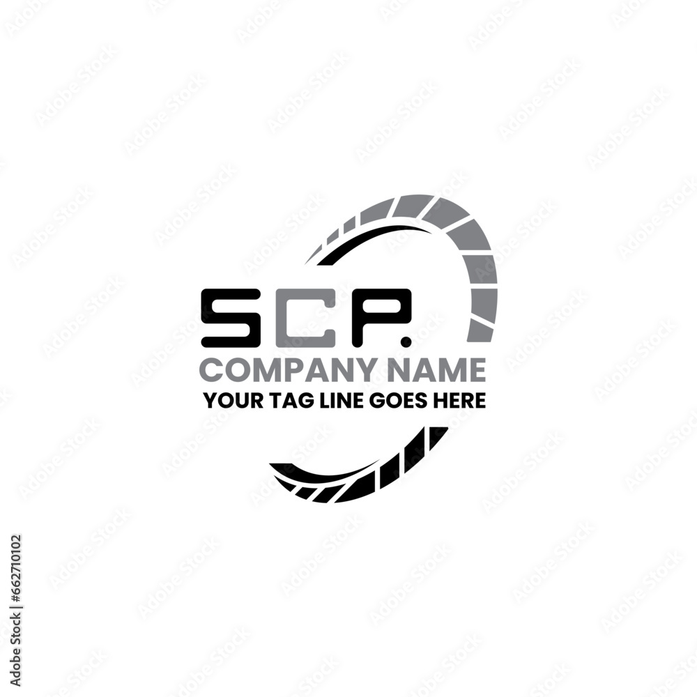 SCP letter logo vector design, SCP simple and modern logo. SCP ...