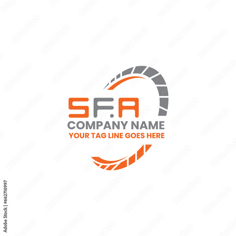 SFA letter logo vector design, SFA simple and modern logo. SFA ...