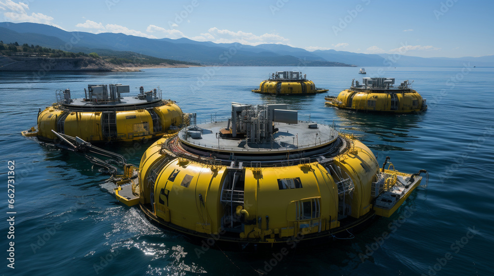 Wave Energy: Wave energy converters harnessing the power of the ocean's ...