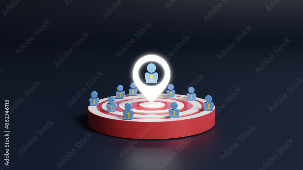 Target audience customer segmentation marketing strategy concept ...