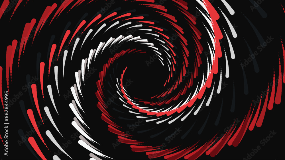 Abstract spiral vortex symbol logo background in dark color. This can ...